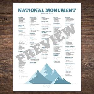 National Bucket List Bundle [3 Pack] • 2022 Complete List • National ...