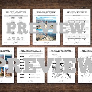 Grand Canyon Explorers Workbook • PRINTABLE for Kids & Adults ...