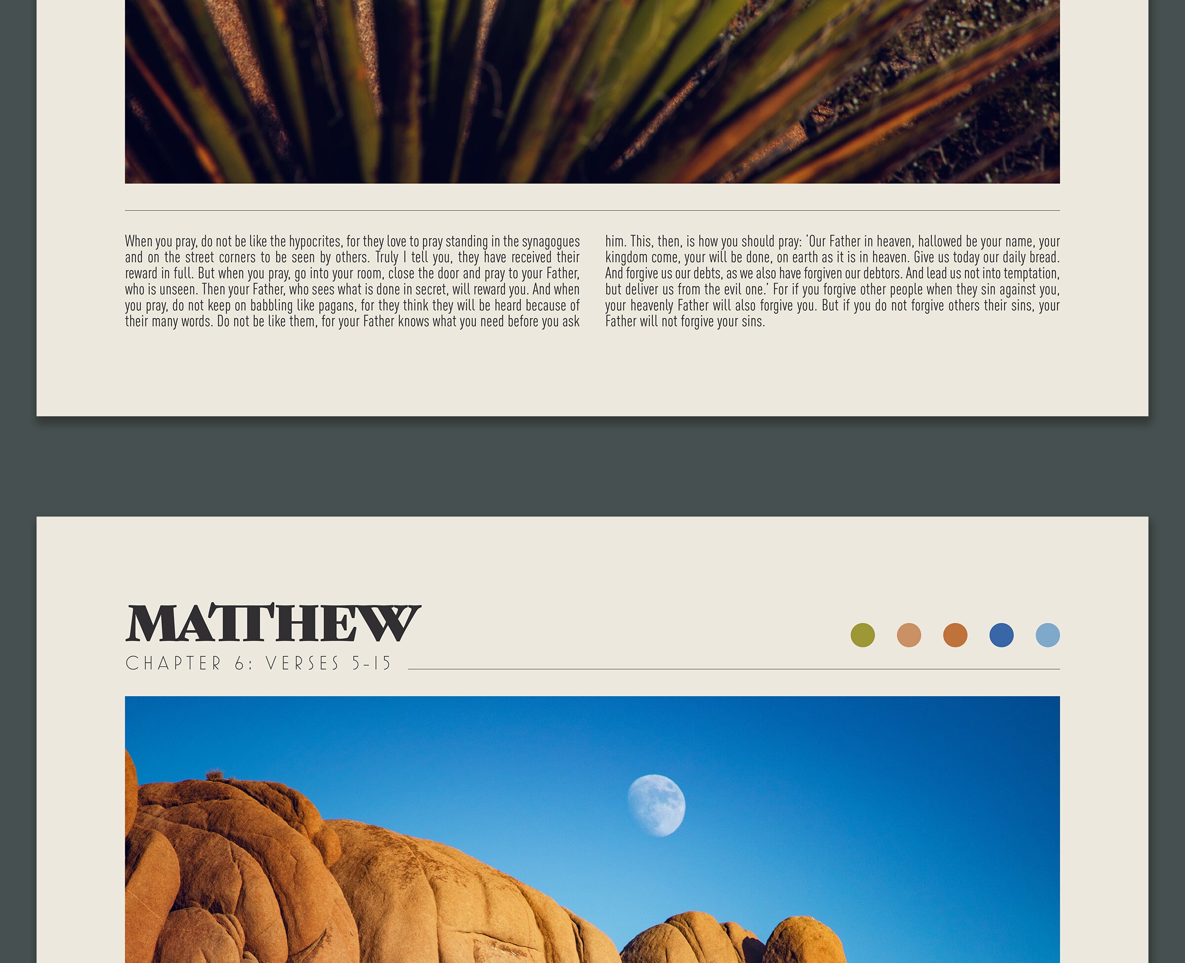 Bible Verse Poster Matthew lord's Prayer Scripture Christian Fine Art ...