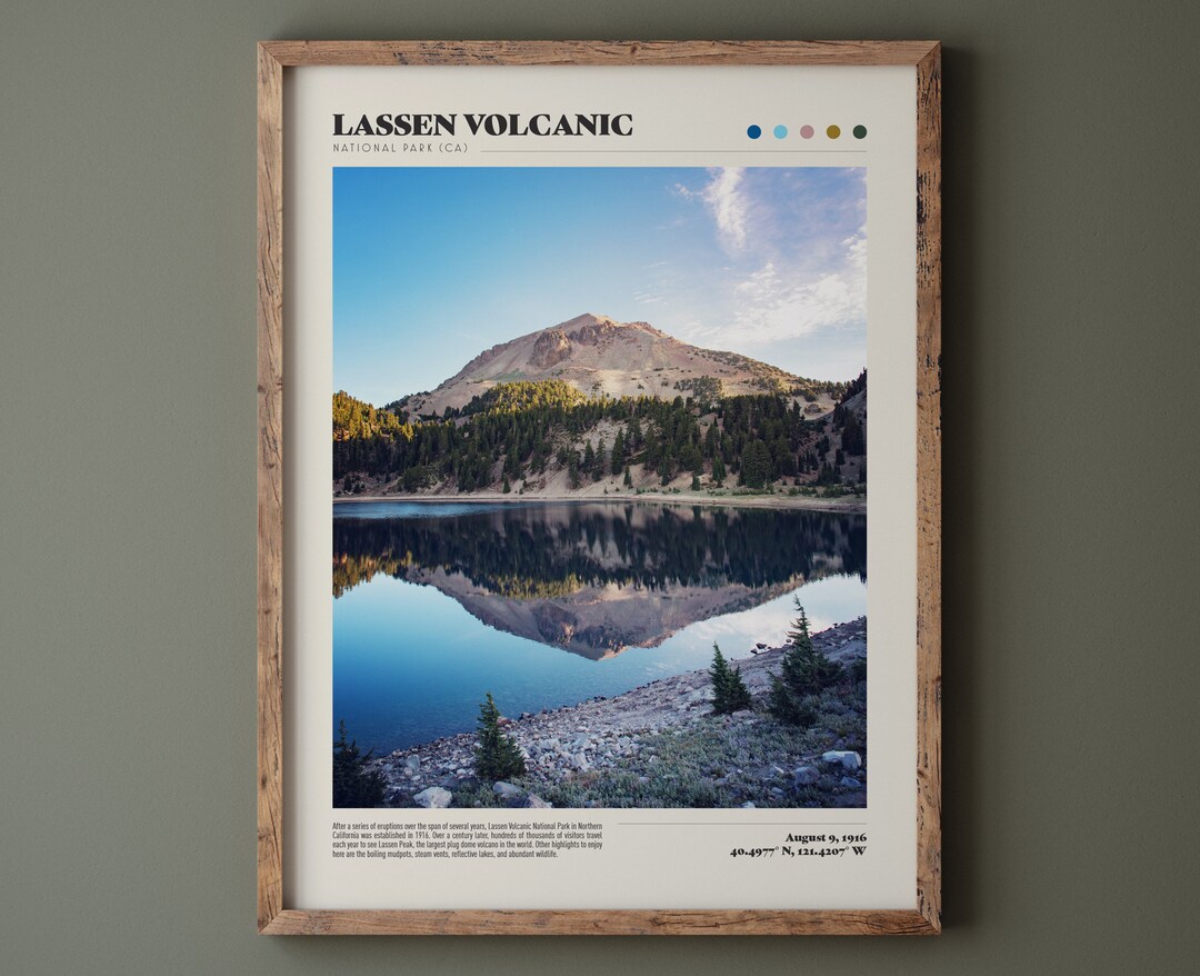 Lassen Volcanic National Park Poster • Premium Quality Fine Art Print ...