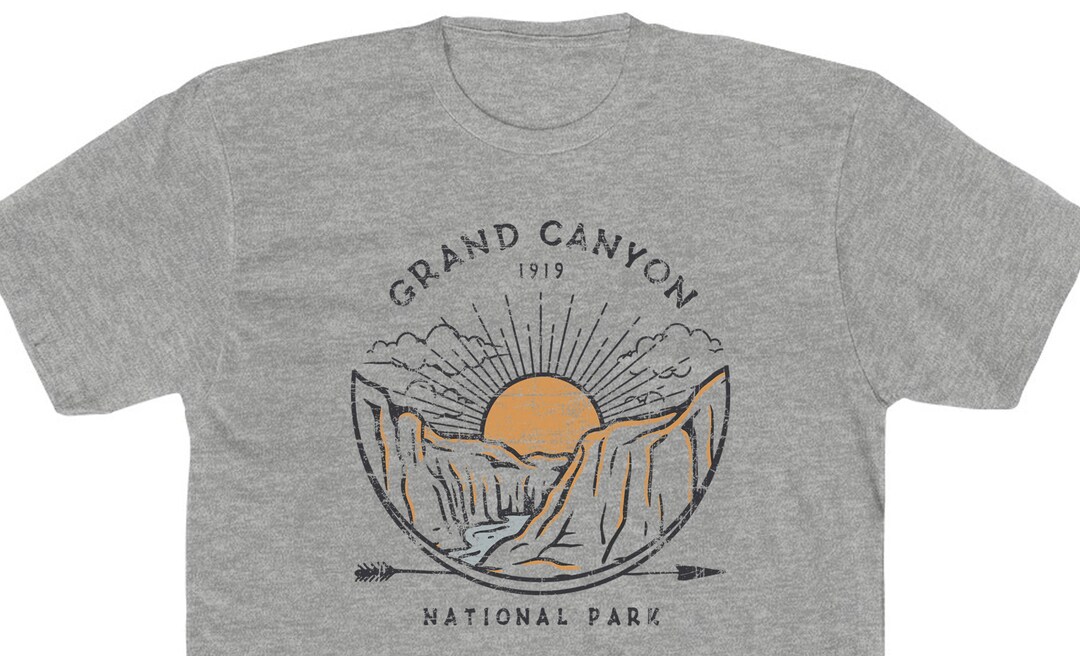 Grand Canyon National Park T Shirt for Men & Women • Unisex 100% Cotton ...