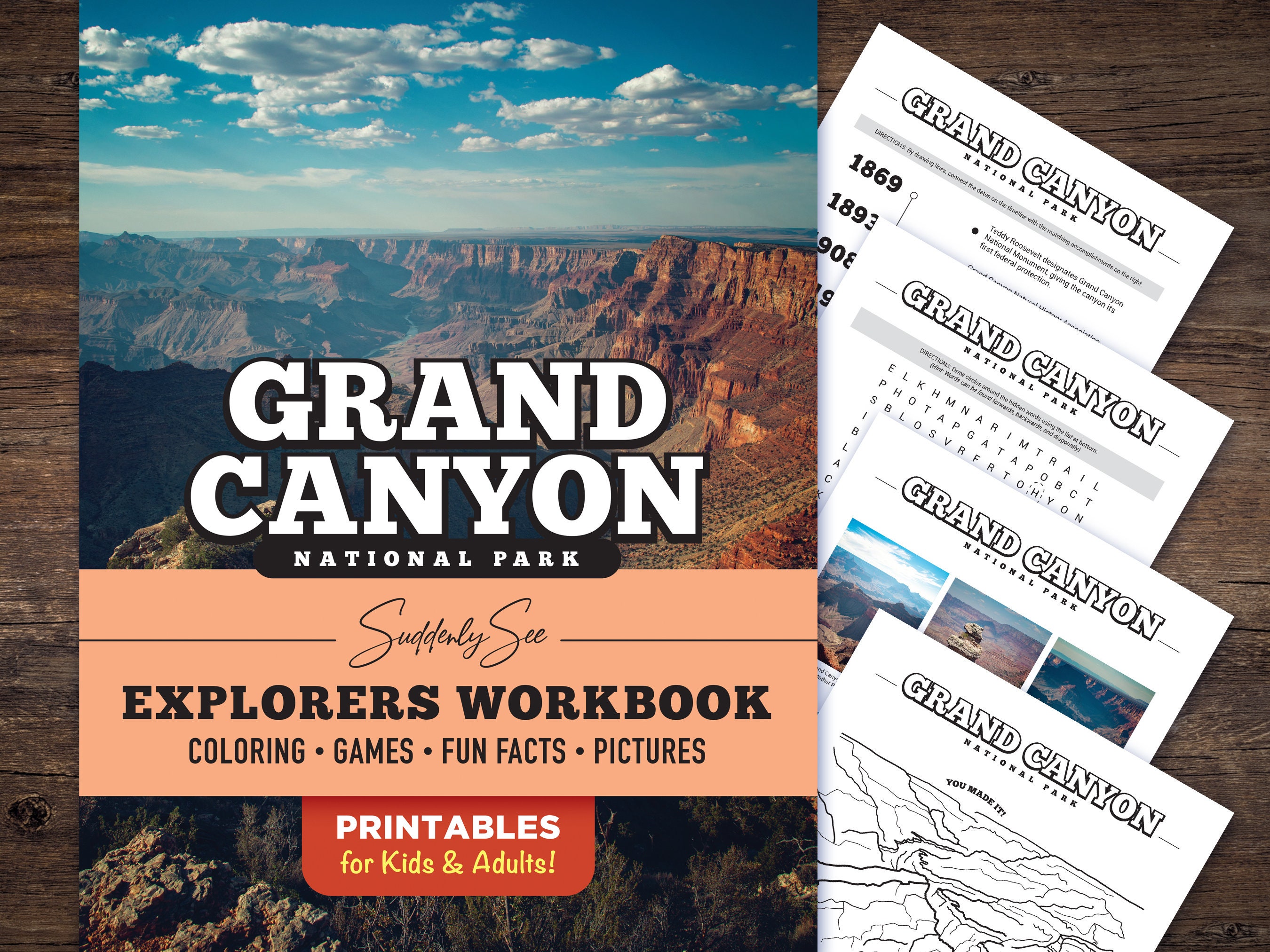 Grand Canyon Explorers Workbook • PRINTABLE for Kids & Adults ...