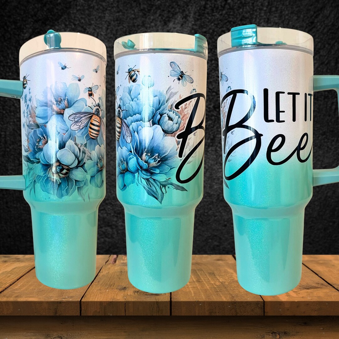 Stanley Dupe, Bees Gifts, Bee Lovers, Gift, Let It Bee 40oz Tumbler ...