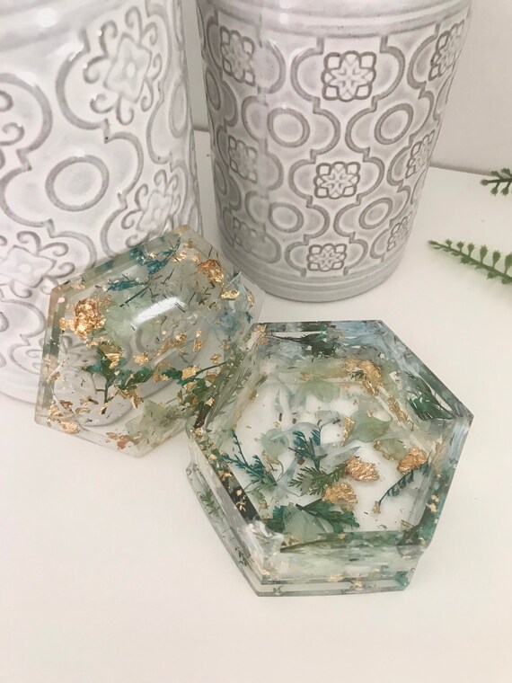 Pressed Flower Trinket Boxfloral Boxjewelry Boxgift for - Etsy