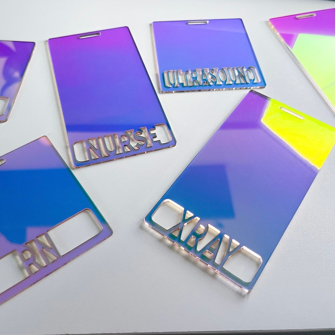 Acrylic Badge Buddy,nurse,doctor,badge Reel,medical,teacher,dentist ...