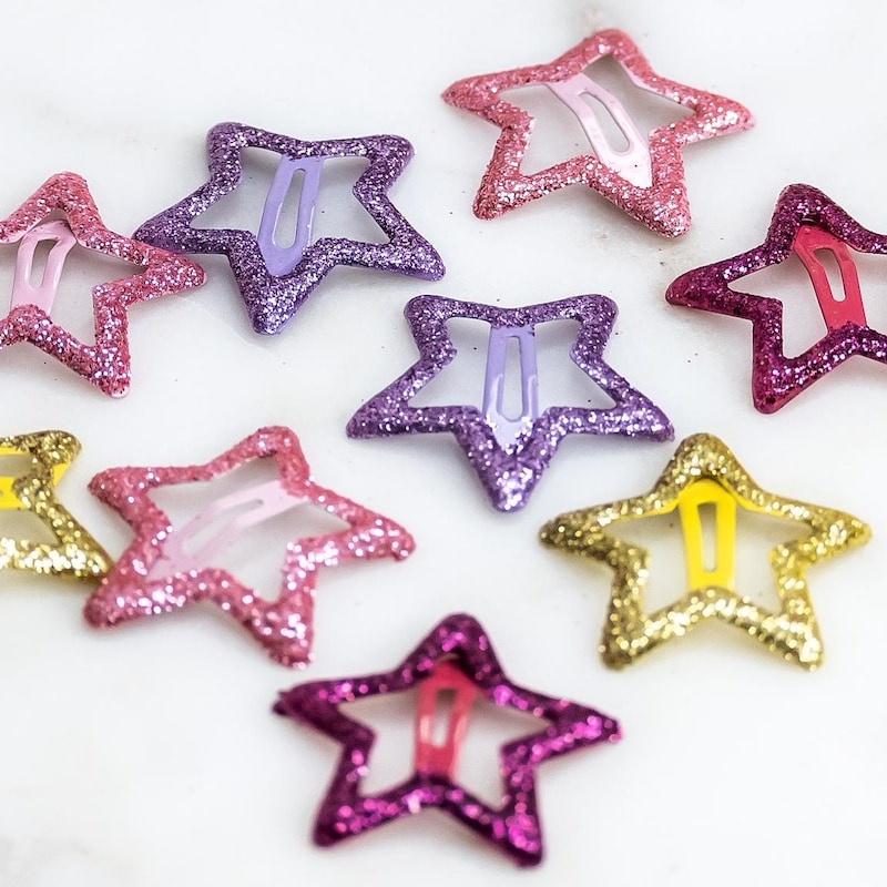 Star Hair Clips - Etsy UK
