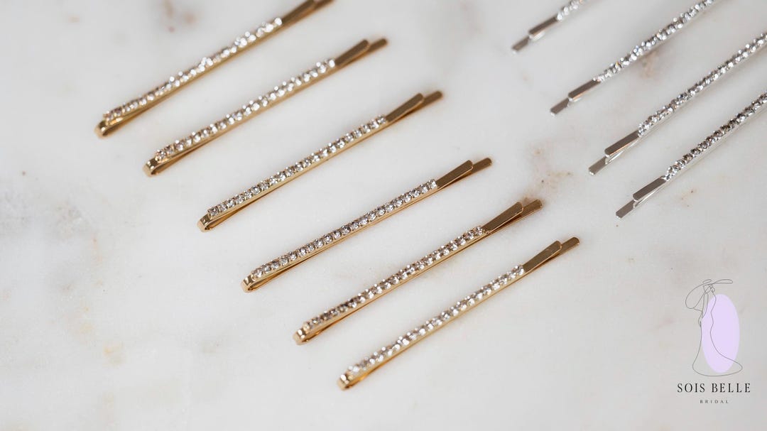 Gold Crystal Slides (pack of 10) - Etsy