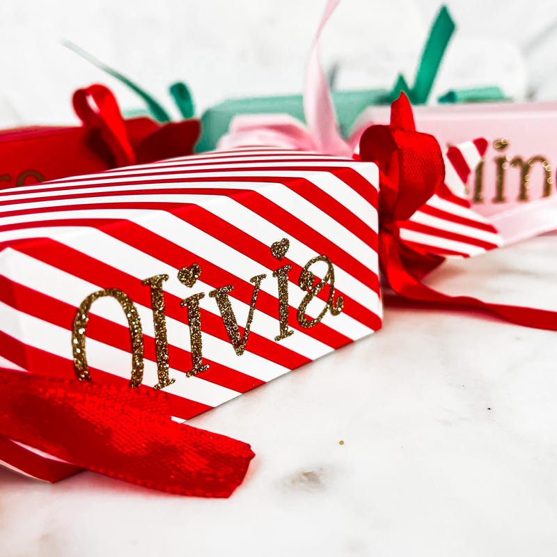 Red Personalised Crackers - Etsy UK