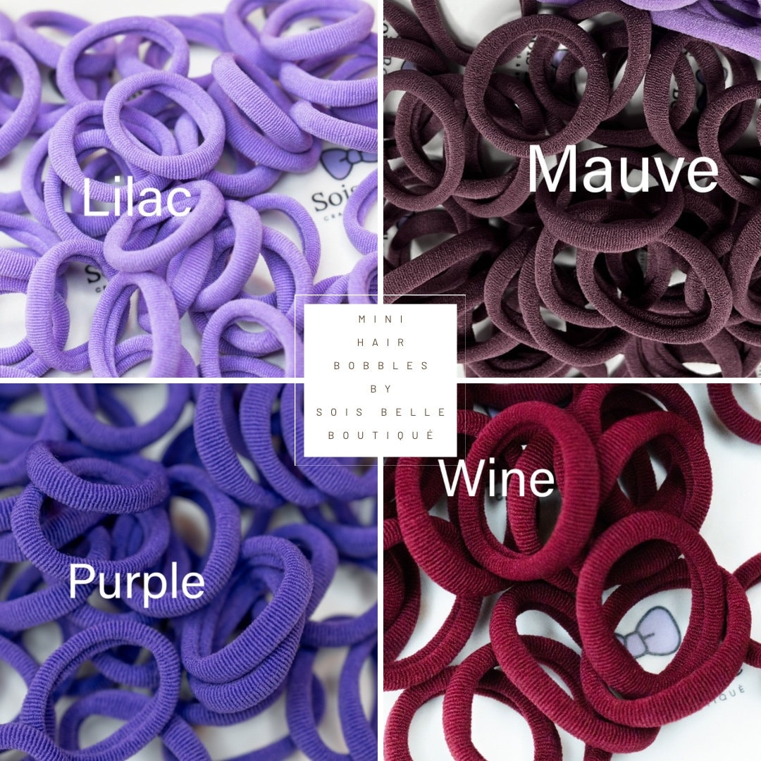 Mini Hair Bobbles (10 per Pack) - Etsy UK