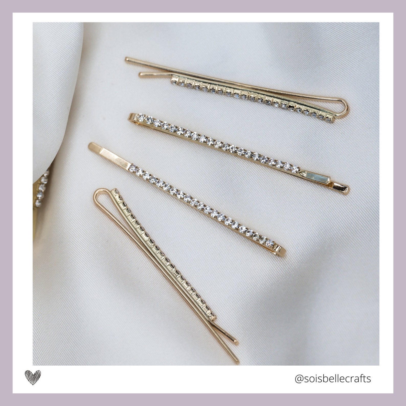 Gold Crystal Slides pack of 10 - Etsy