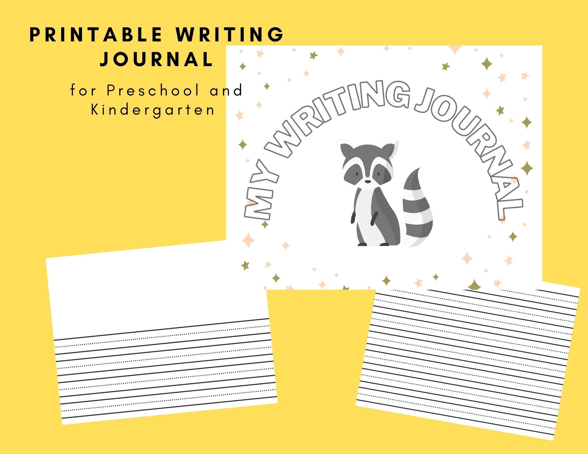 Kindergarten Writing Journal Cover