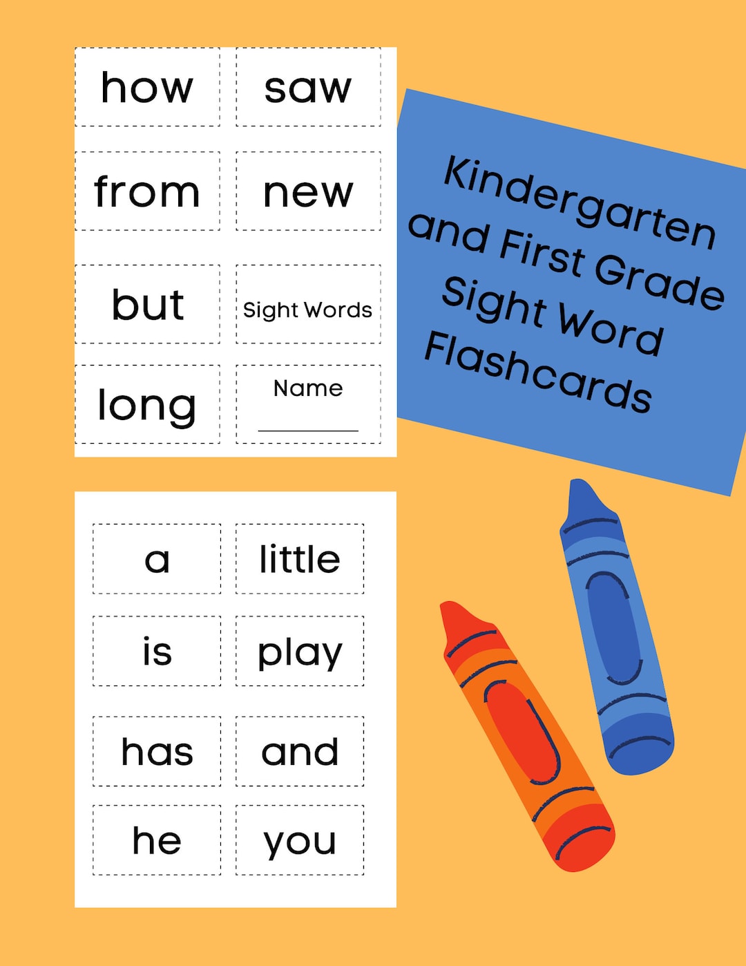 Sight Word Flashcards / High-frequency Words / 240 Flashcards/ Learn to ...