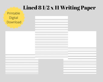 Kindergarten Lined Paper / Kindergarten Writing Paper / Preschool ...