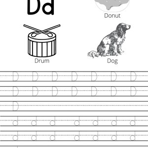 26 Alphabet Tracing Worksheets/preschool/kindergarten/handwriting ...