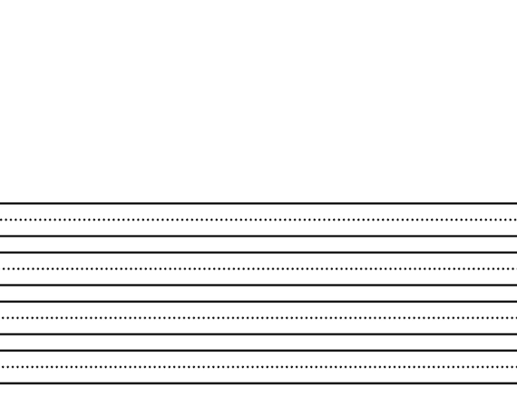 Kindergarten Lined Paper / Illustrators / Writing Paper / | Etsy