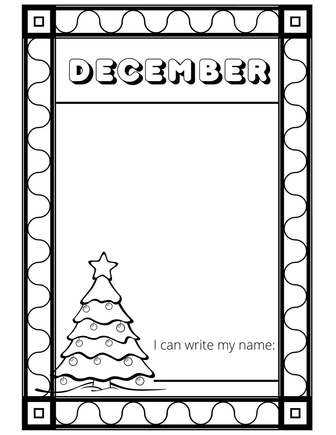 Self Portrait Journal/ Monthly Name Writing and Self Portrait Journal ...