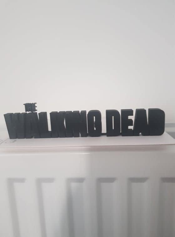 3D Printed the Walking Dead Sign Logo Black or Red - Etsy UK