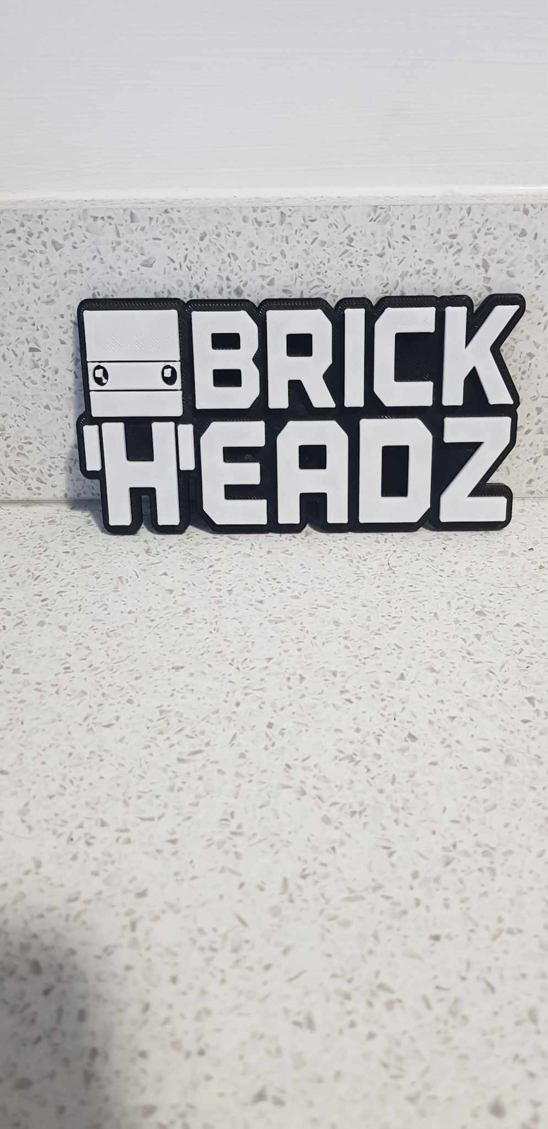 BRICK HEADZ Logo Sign 3d Printed - Etsy