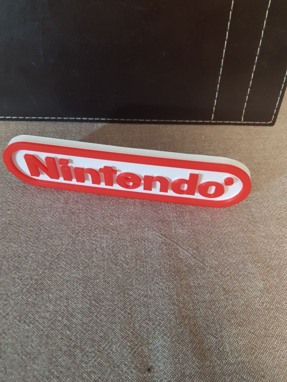 Nintendo Logo Sign 3D Printed Video Game Accessory Shelf & | Etsy UK