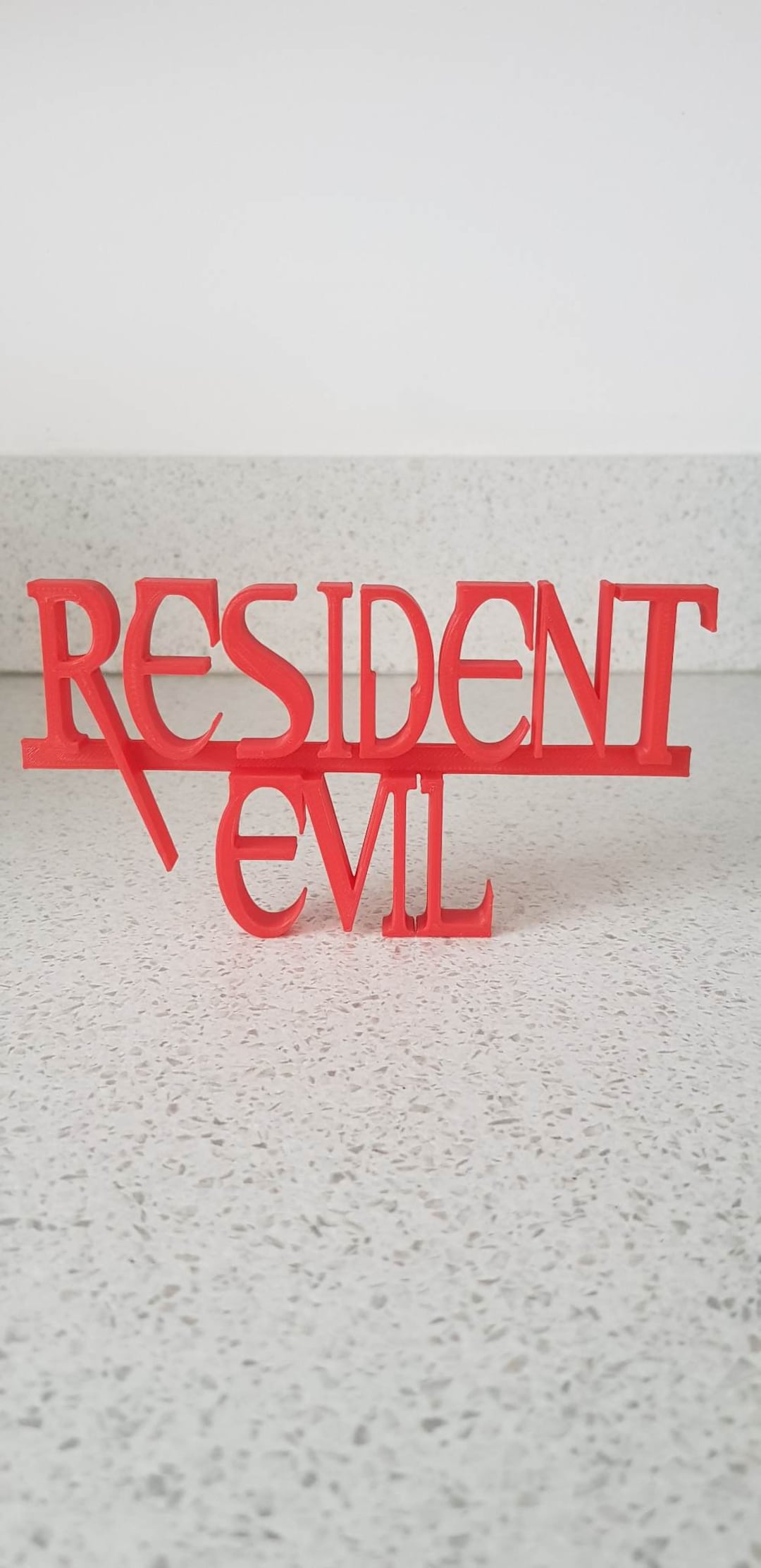 3D Printed Resident Evil Sign Logo Red - Etsy