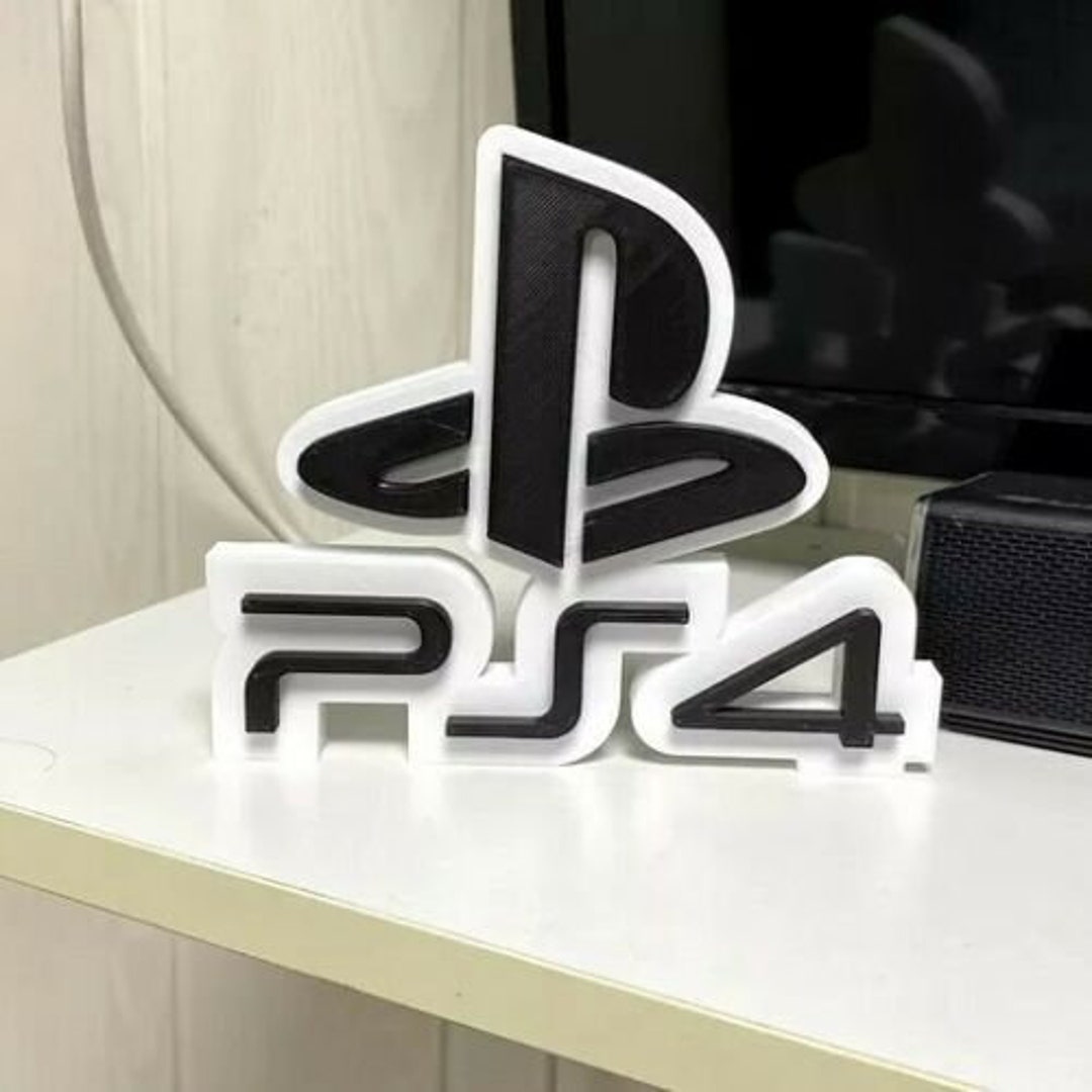PS4 Logo Sign 3d Printed - Etsy UK
