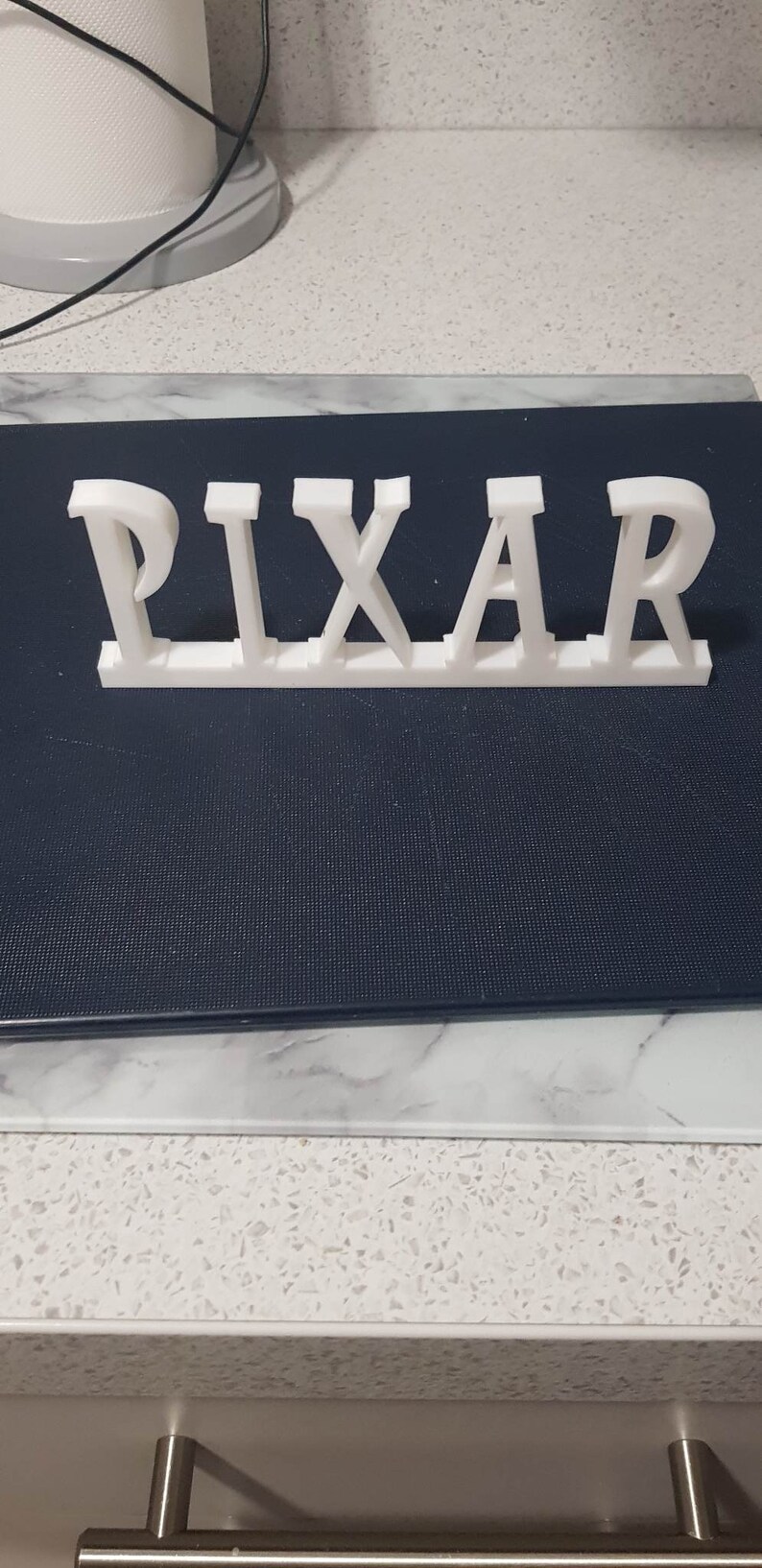 3D Printed PIXAR Sign Logo White - Etsy UK