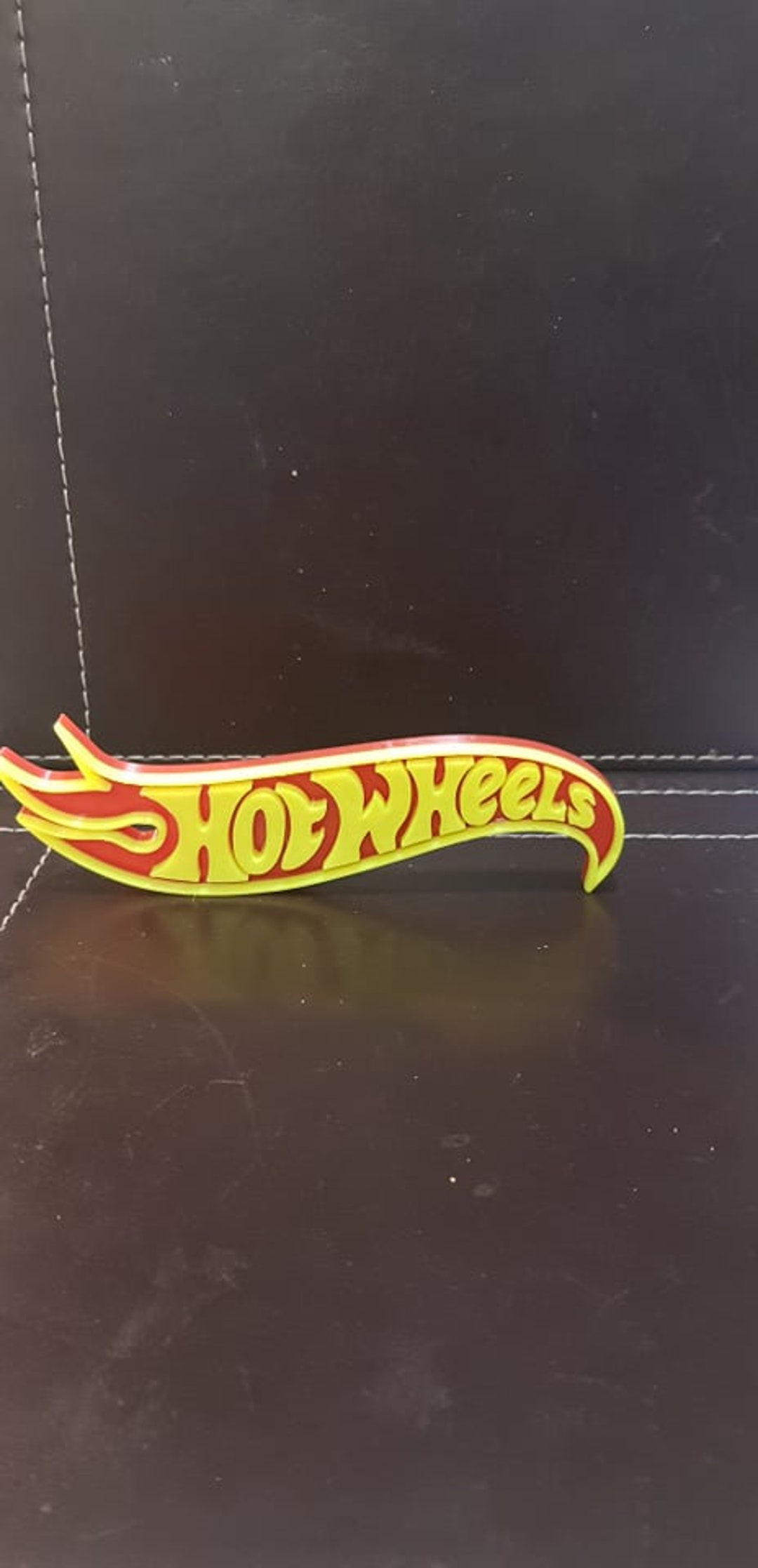 Hot Wheels Free Standing Logo - Red and Yellow 3d Printed 180mm Long ...