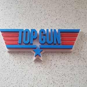 3D Printed Top Gun Sign/logo - Etsy UK