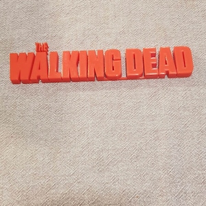 3D Printed the Walking Dead Sign Logo Black or Red - Etsy UK
