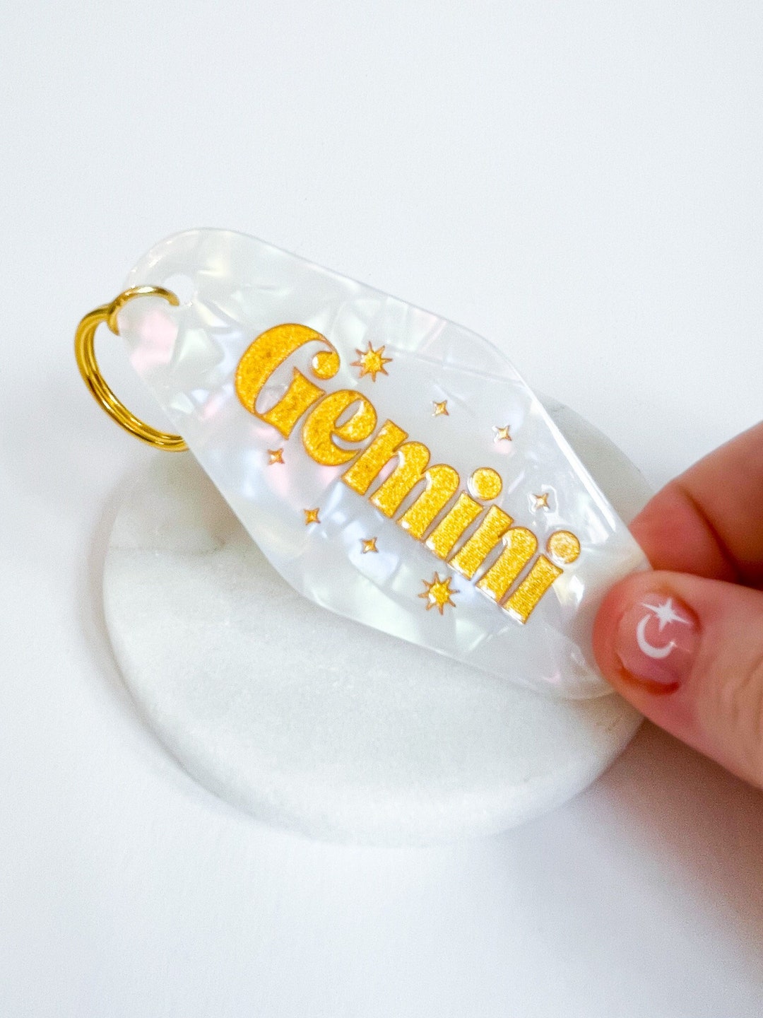 Gemini Astrological Sign Keychain Astrology Gemini Season - Etsy