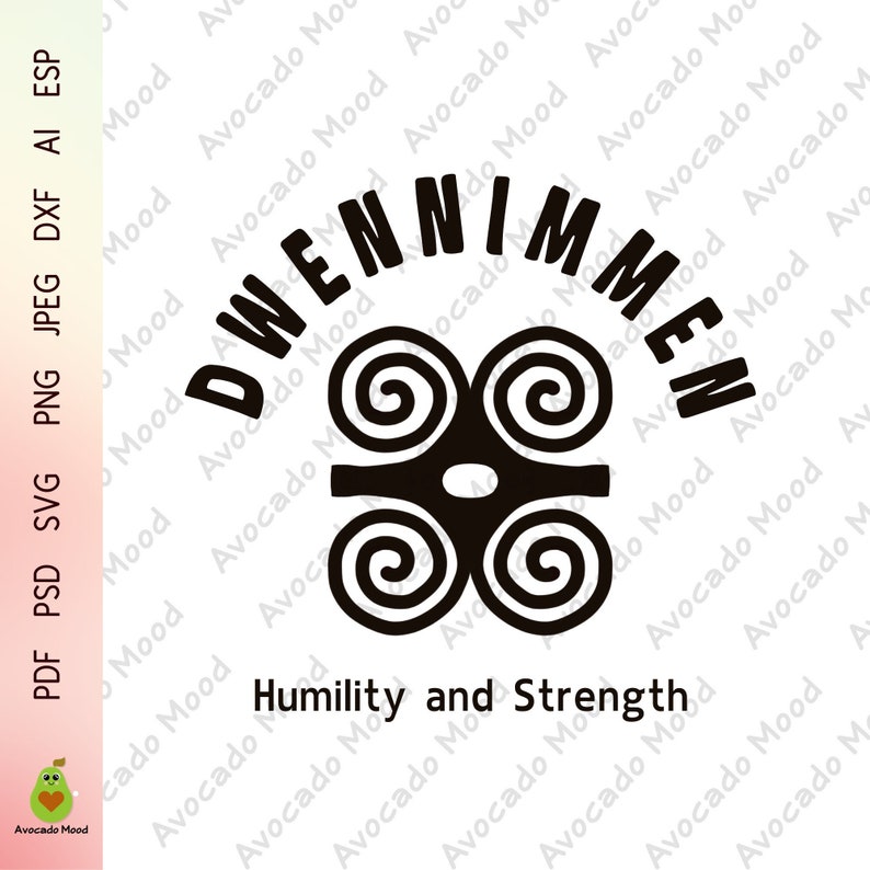 Adinkra Symbol Dwennimmen ram's Horns Africa West Instant Download svg ...