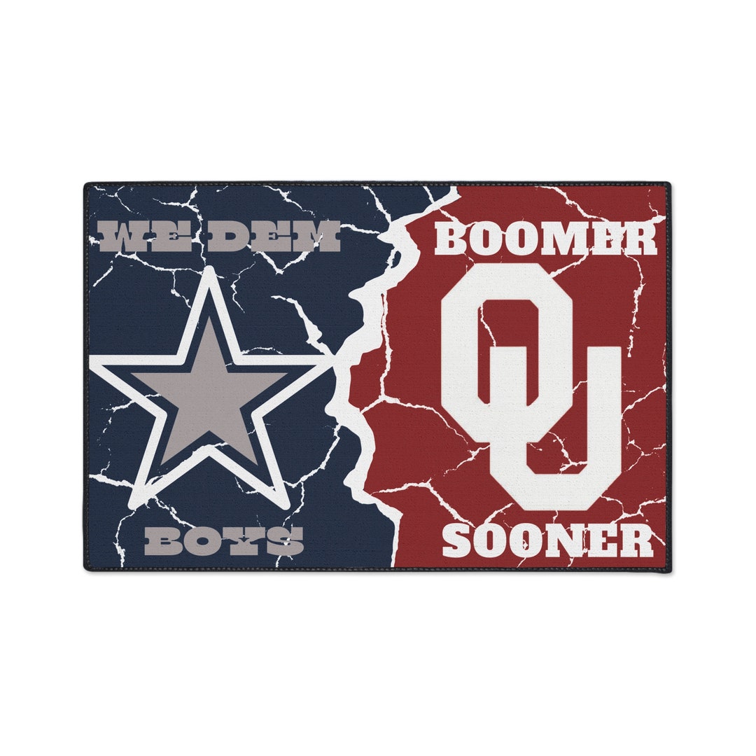 Dallas Cowboys/ Oklahoma Sooners Heavy Duty Floor Mat/rug - Etsy