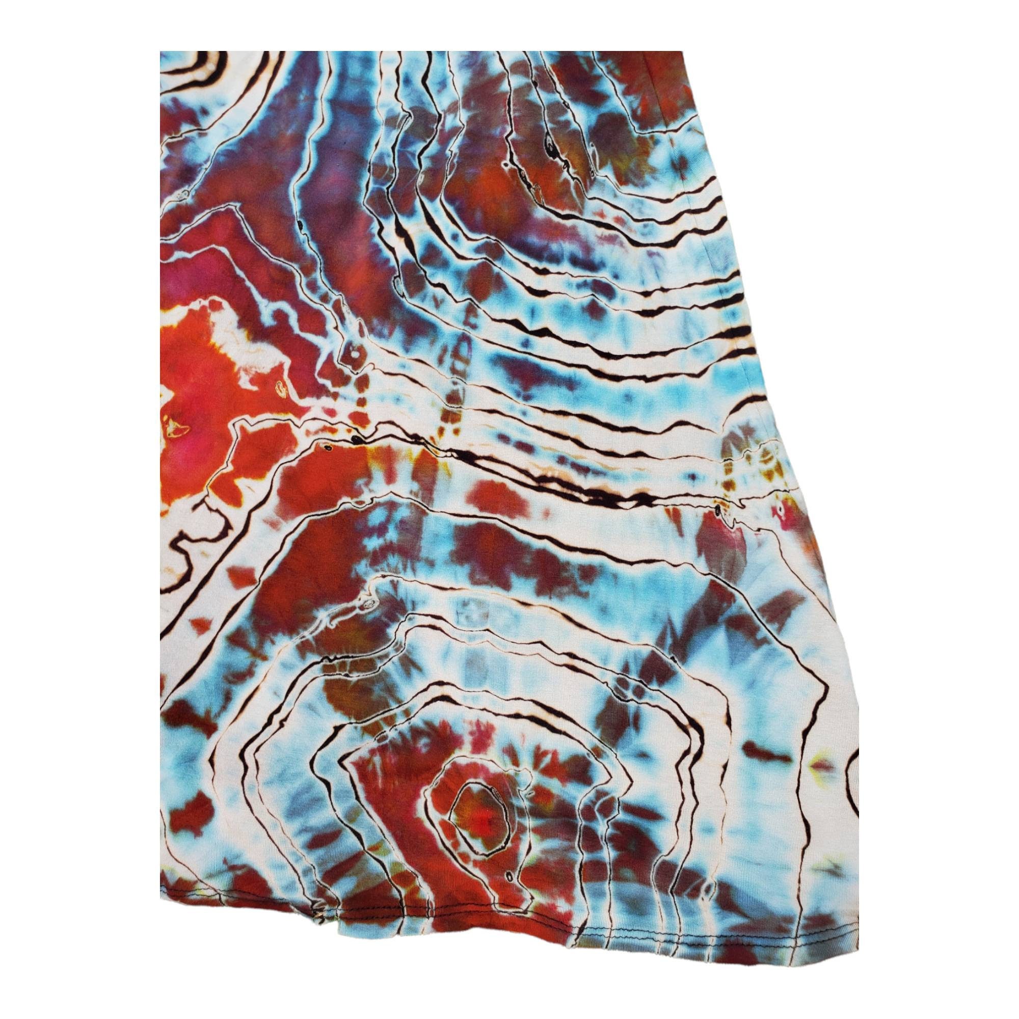 Fire and Ice Reverse Geode Tie Dye Dress Women's Size 3X - Etsy