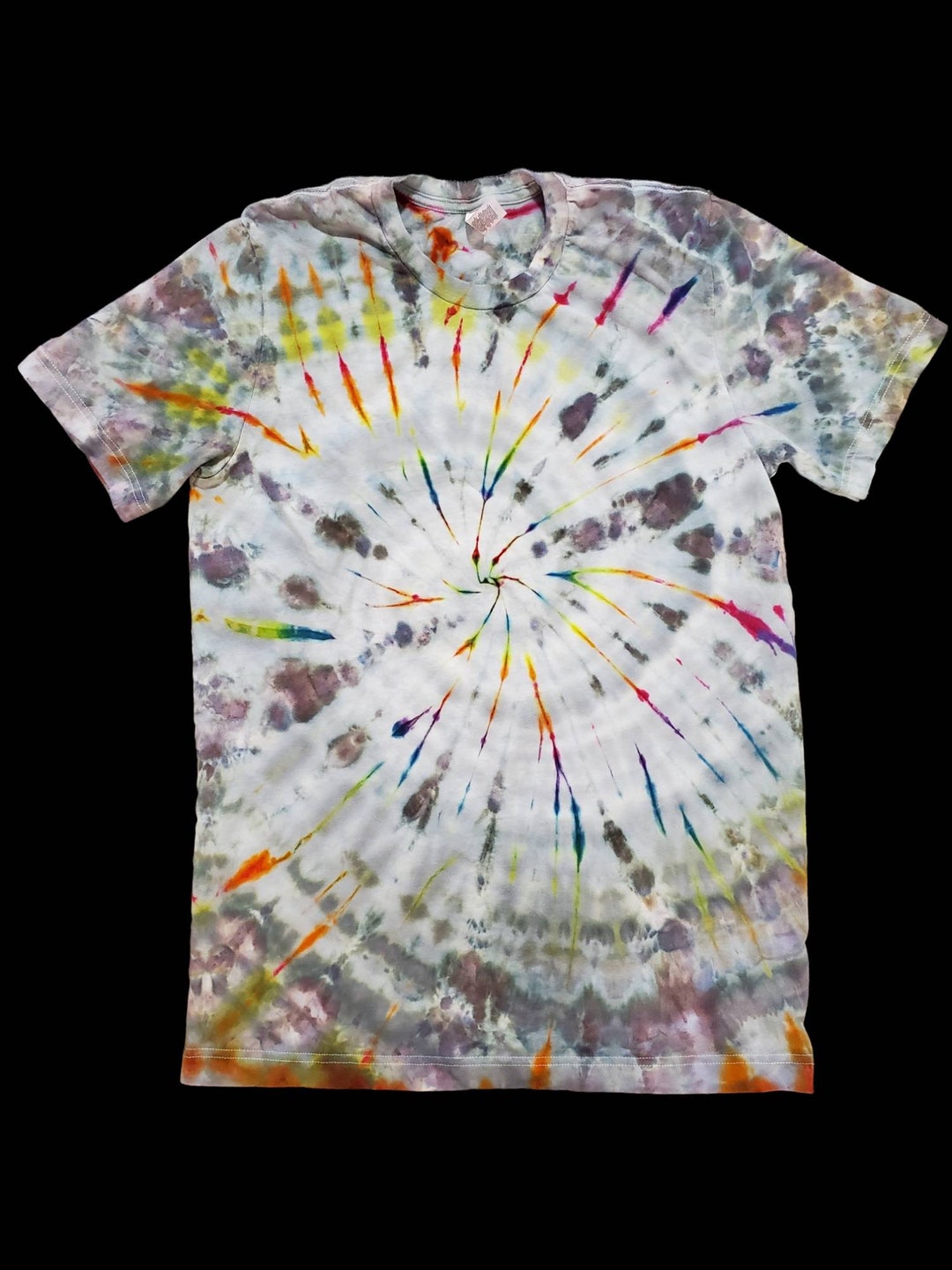 Cloudy Skies Rainbow Peekaboo Watercolor Tie Dye Tshirt - Etsy