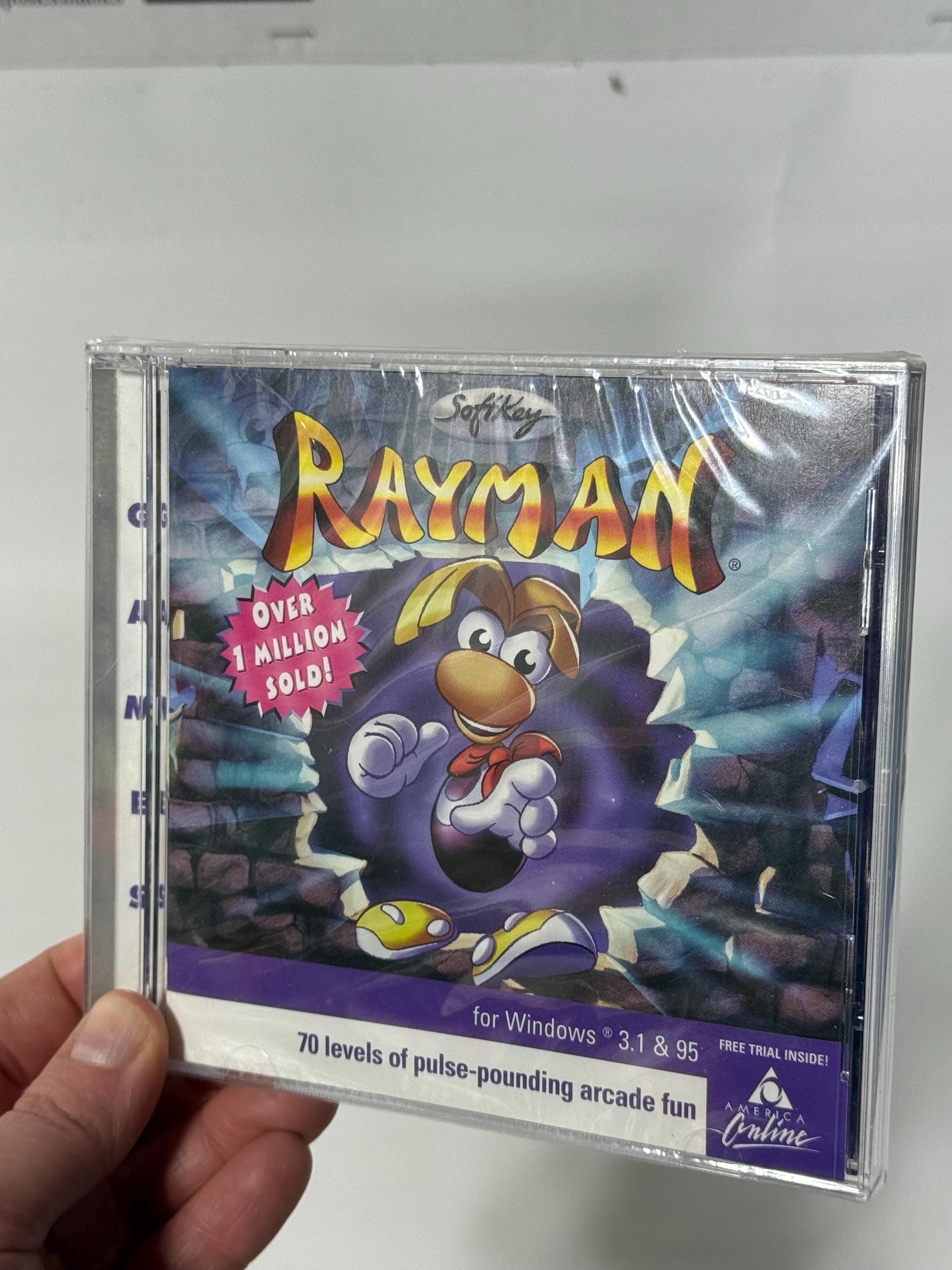 New - Sealed / Rayman PC Game for Windows 3.1 & 95 Cd-rom Complete With ...