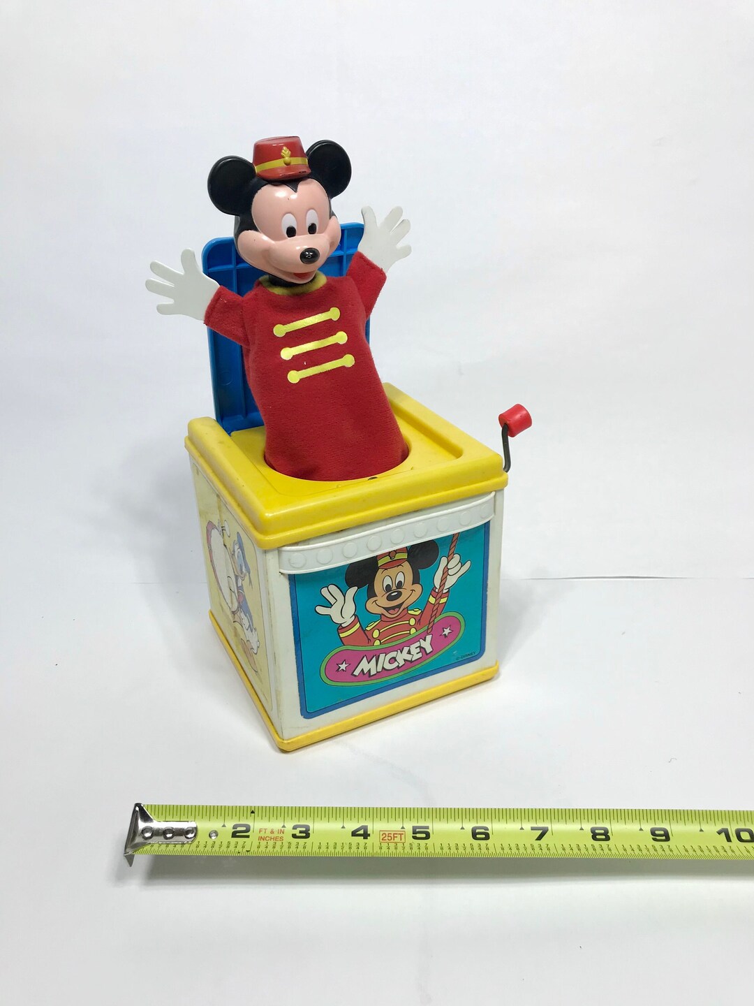 VINTAGE 1987 Mattel WALT DISNEY Jack in the Box Mickey Minnie Works - Etsy