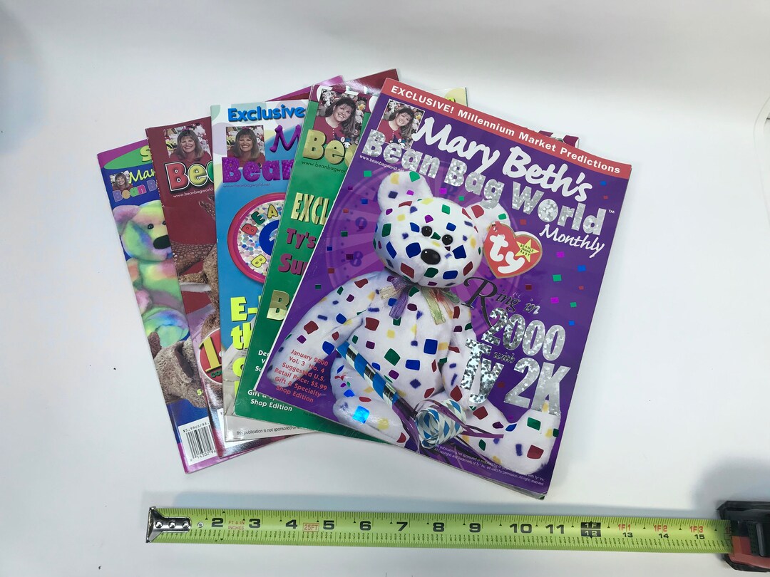 Vintage Beanie Baby Magazines - Mary Beth’s Bean Bag World -lot of 5 ...