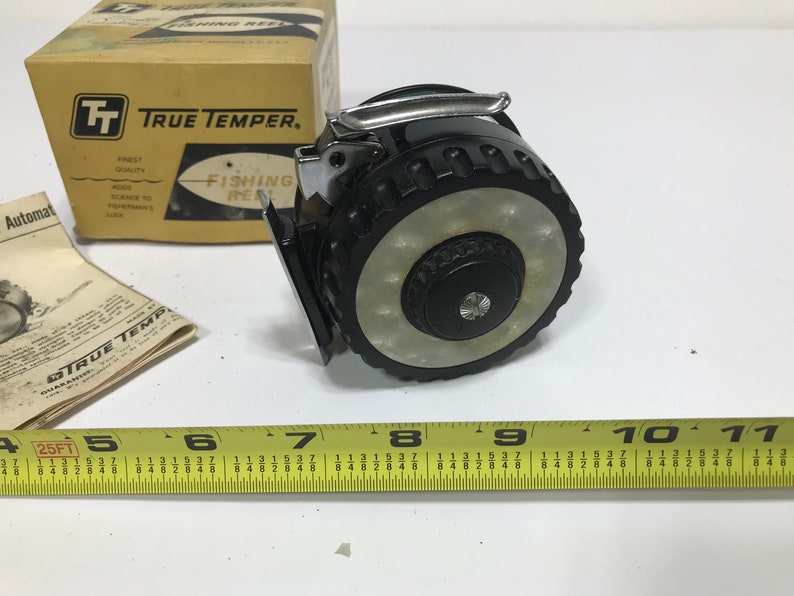 Vintage 1950s True Temper 85 Fishing Reel W/ Original Box and Paper - Etsy