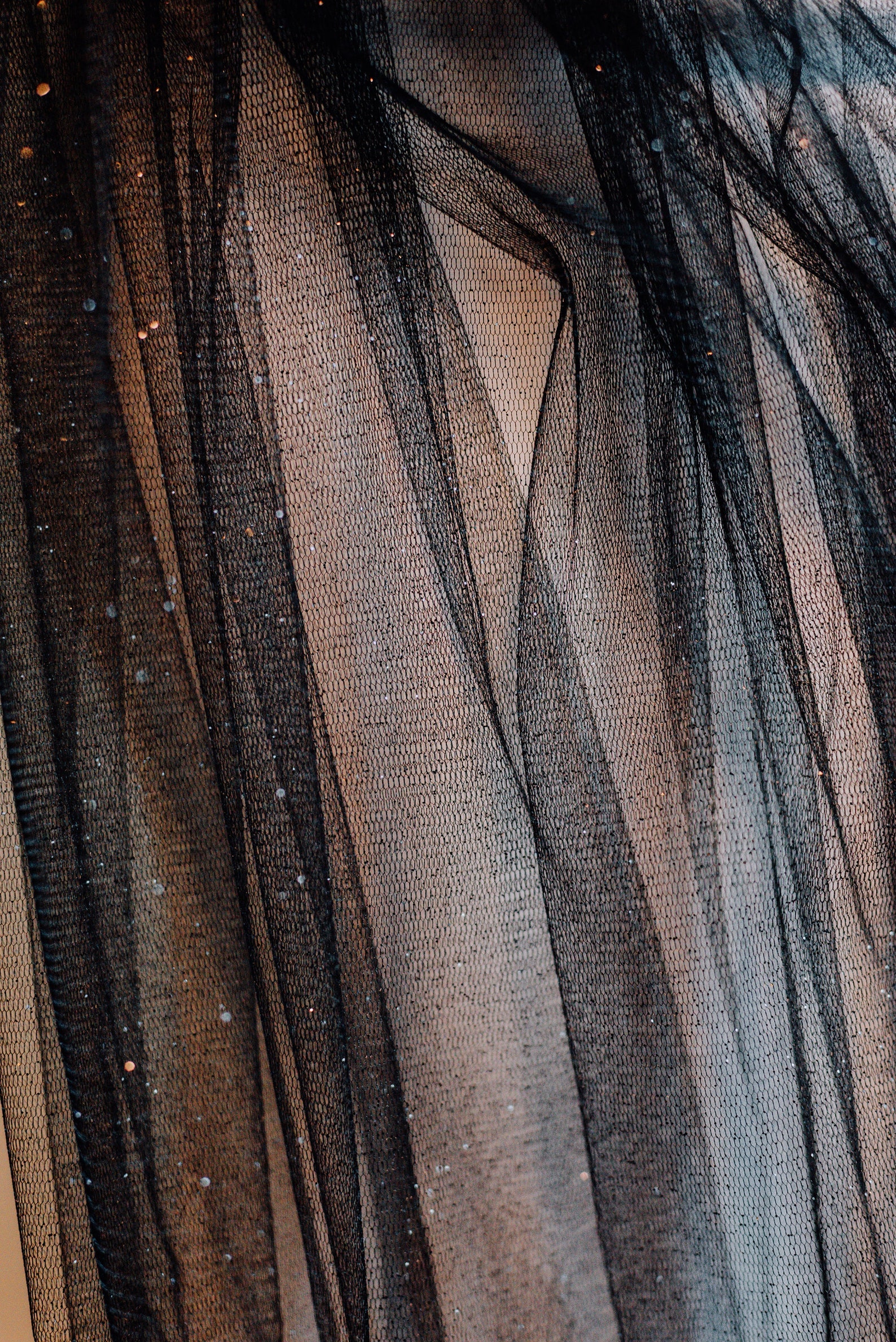 Black Wedding Veil, 72 Inch Wedding Veil, Glitter Wedding Veil ...