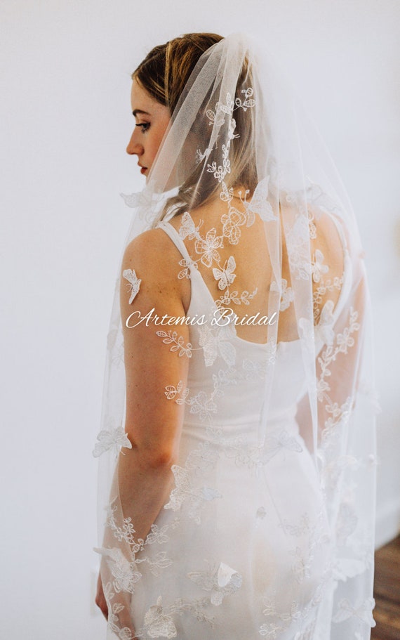 Butterfly wedding veil 60 photos - Astyledwedding.com