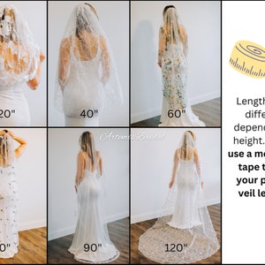 Carmen Black Allover Lace Veil, White Lace Wedding Veil, Vintage ...