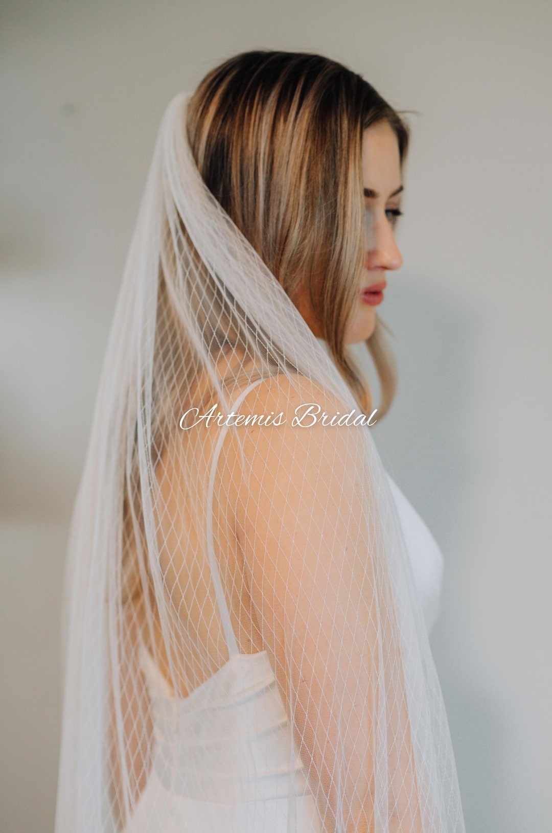 Annie Veil - Cathedral Veil, Bridal Veil, Vintage Style Bridal Veil ...