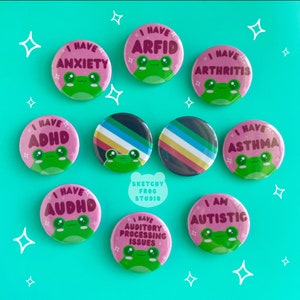 1.5in I Am/have Disability Button Pin | Awareness, Mental Health ...