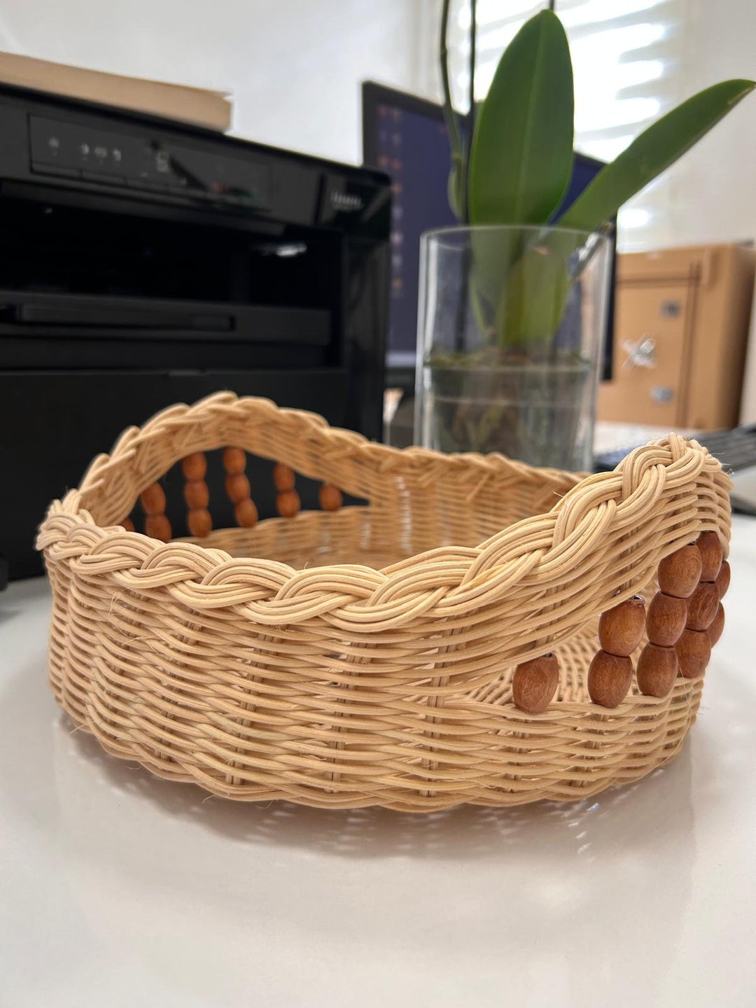 Handwoven Rattan Multi-purpose Storage Basket, Eco-friendly Rattan ...