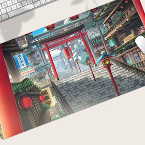 Secret Town Desk Mat, Anime Desk Mat, Japanese Desk Mat, Extra Large ...