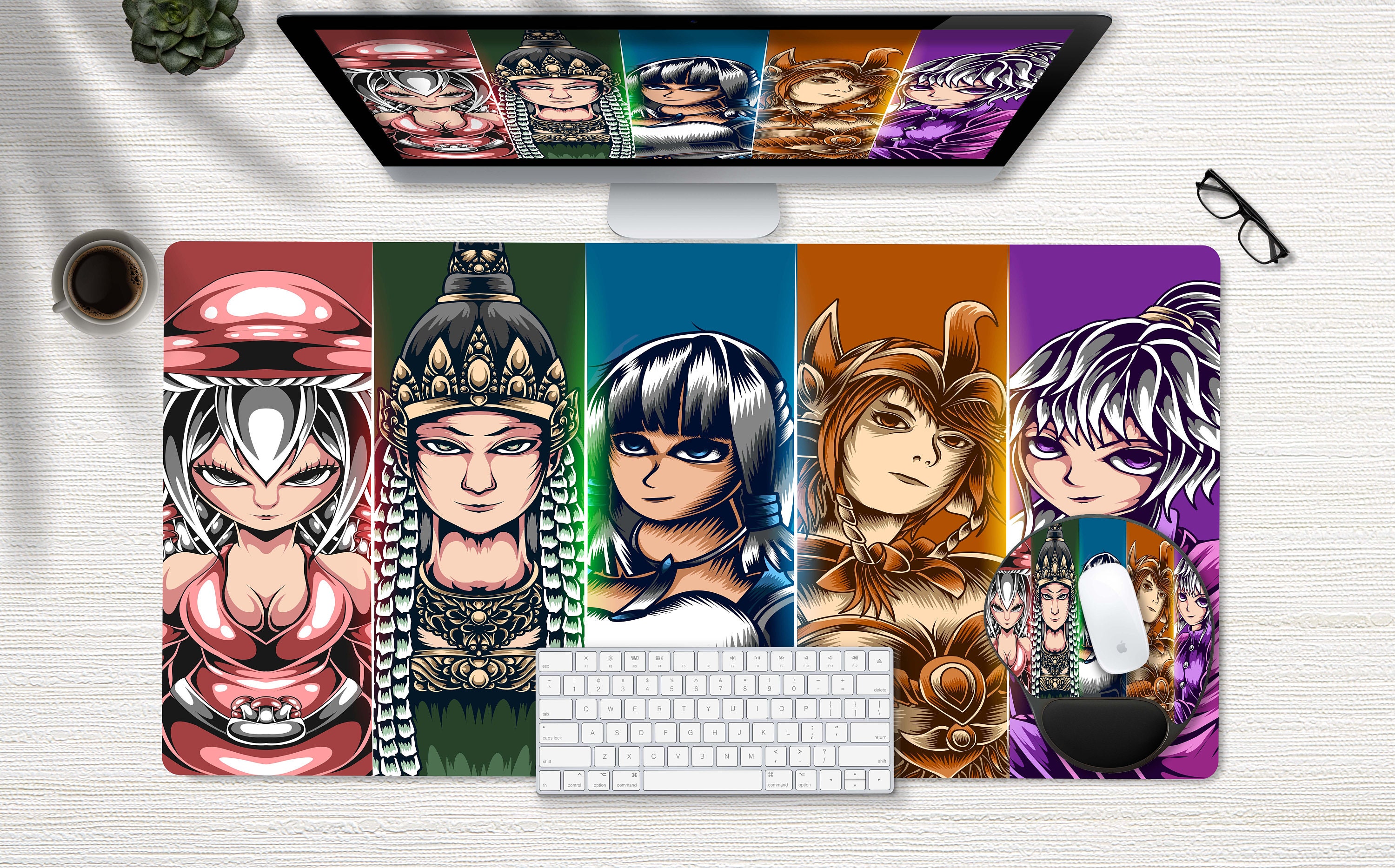 Japanese Desk Mat Manga Girl Desk Mat Anime Desk Mat Anime - Etsy