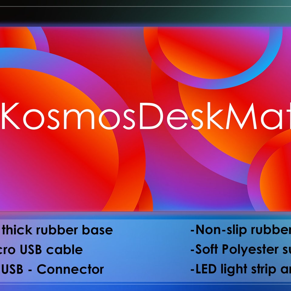 Zebra Skin Rgb Desk Gaming Mat, Large Gaming Mouse Pad with RGB Led ...