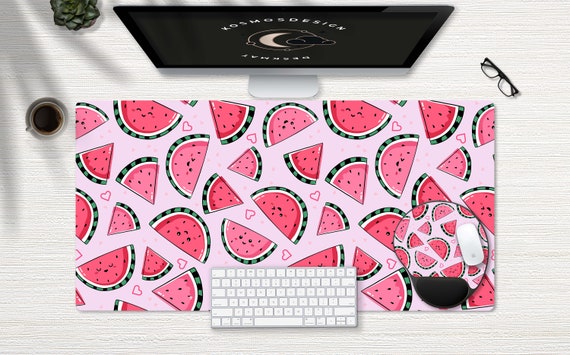 Watermelon Kawaii Desk Mat Cute Desk Mat Computer Desk Mat | Etsy