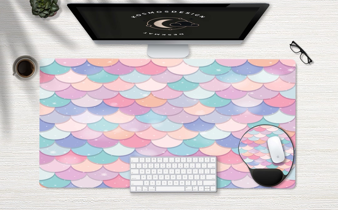 Colorful Desk Mat, Desk Mat Cute, Fish Mouse Pad, Kawaii Mouse Pad ...