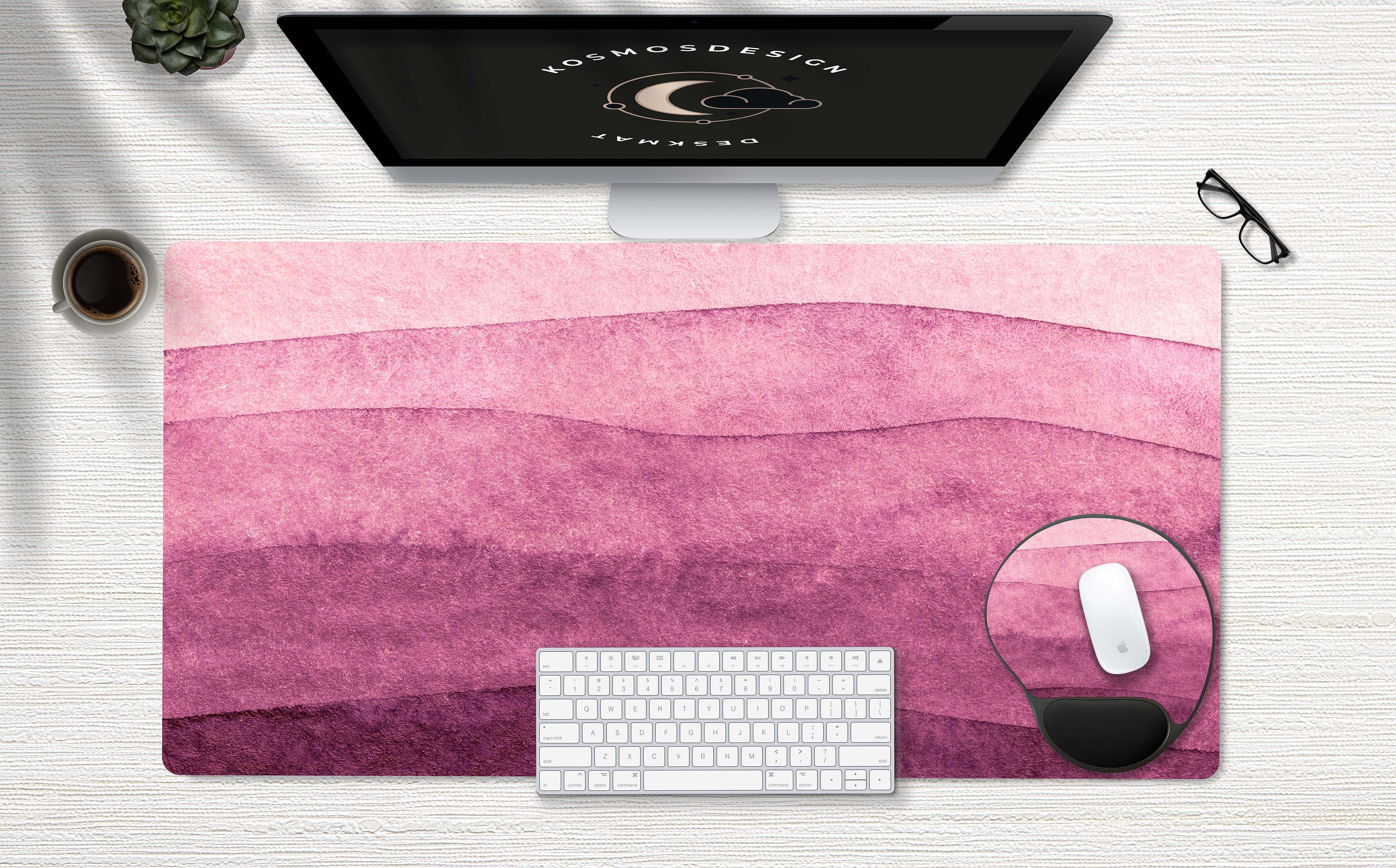 Pink Desk Mat Aesthetic Desk Mat Cute Desk Mat Cute Desk - Etsy